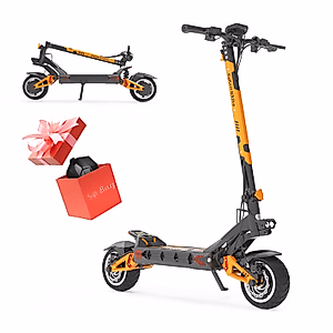 KuKirin G3Pro Electric Scooter Adults, 2400W Dual Motor, 52V/23AH Portable High Capacity Battery, Up to 49Miles Range & 40MPH Max Speed, 10" Off Road Tires, Foldable Electric Scooter
