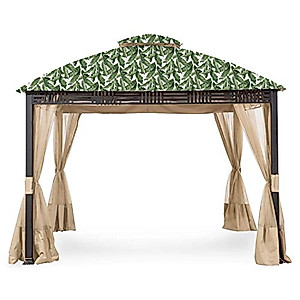 Garden Winds Replacement Canopy Top Cover for Westbrook Gazebo Gazebo - 350 - Palm