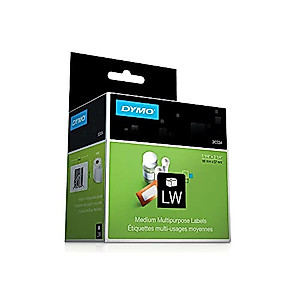 Dymo 30334 Labelwriter Address Labels, 1 1/4 X 2 1/4, White, 1000 Labels/Roll