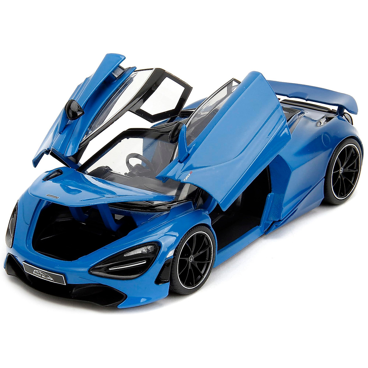 720S Blue and Dark Blue with Black Top Pink Slips Series 1/24 Diecast Model Car by Jada 34850