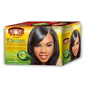 African Pride Hair Conditioner and Relaxer Kit, Regular, Olive, 1 Oz, 12 Count (2112)