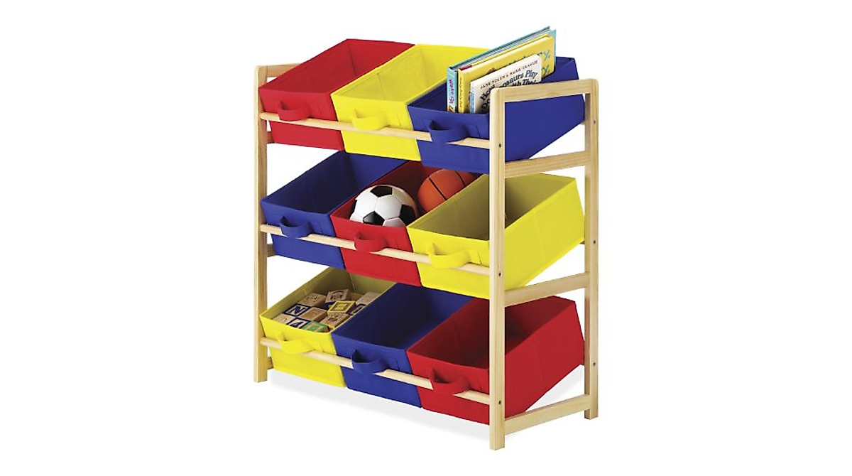 Whitmor 9 Bin Organizer - Fun Storage for Kids