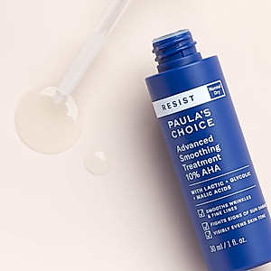 Paula's Choice RESIST Smoothing Treatment 10% AHA Serum, Lactic, Glycolic & Malic Acids, Anti-Aging Exfoliant for Dry Skin, 1 Ounce