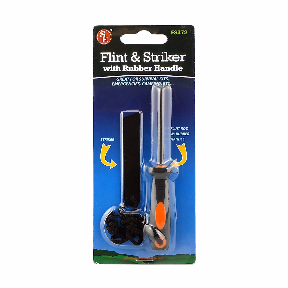 SE Flint and Striker with Rubber Grip Handle - FS372