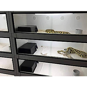 Leoterra Large Reptile Hide Snake Hide Reptile Hideout for Lizard Leopard Gecko Snakes and Ball Python Use Durable and Easy to Clean 10.23"x7.48"x2.75" (M)
