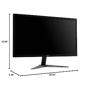 Acer Gaming Monitor 28” KG281K bmiipx 3840 x 2160 AMD FREESYNC Technology (HDMI & Display Ports)