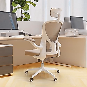 SICHY AGE Home Desk Chair Ergonomic Chair with Headrest Study Chair Computer Chair Desk Chair Adjustable Headrest Lumbar Support Office Chair Heavy Duty Office Chair