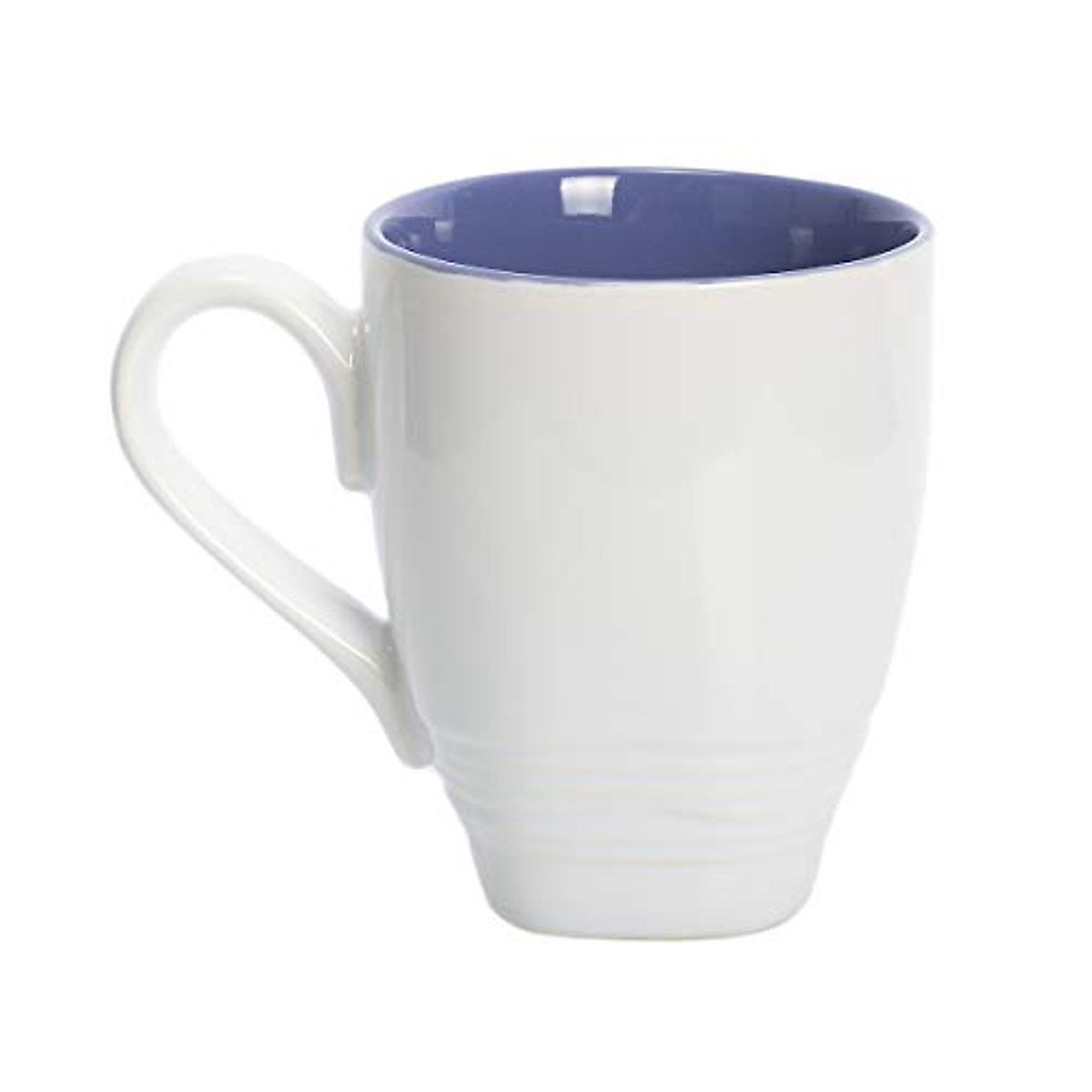 DEMDACO Kaleidoscope Butterfly Watercolor Blue 16 Ounce Glossy Stoneware Mug With Handle