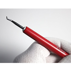 VViViD DECO65 Chrome Silver Gloss Craft Vinyl (7ft x 11.8") Roll with Comfort Grip Stainless Steel Weeding Tool - M0