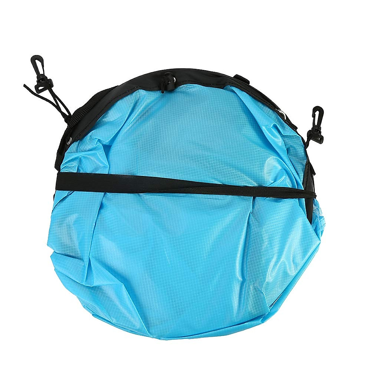 VGEBY Foldable Kayak Sail 108cm Foldable Kayak Wind Paddle Board Sail Down Wind Kayak Sail with Clear Window(Blue)