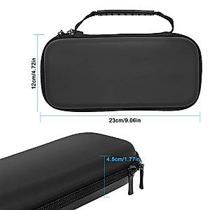 Carry case for New Switch Lite, AFUNTA Zipper Portable Case with 2 Pcs Screen Protectors for Switch Lite 2019-9H Hardness Tempered Glass Film