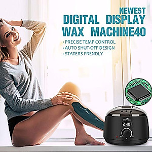 Lifestance Waxing Kit- L2 Digital Wax Warmer Hair Removal Machine- 4 Packs of Wax Beads(14.1 oz total) with 42 Items- Wax Pots Professional for All Hair Types- Eyebrow- Facial- Bikini