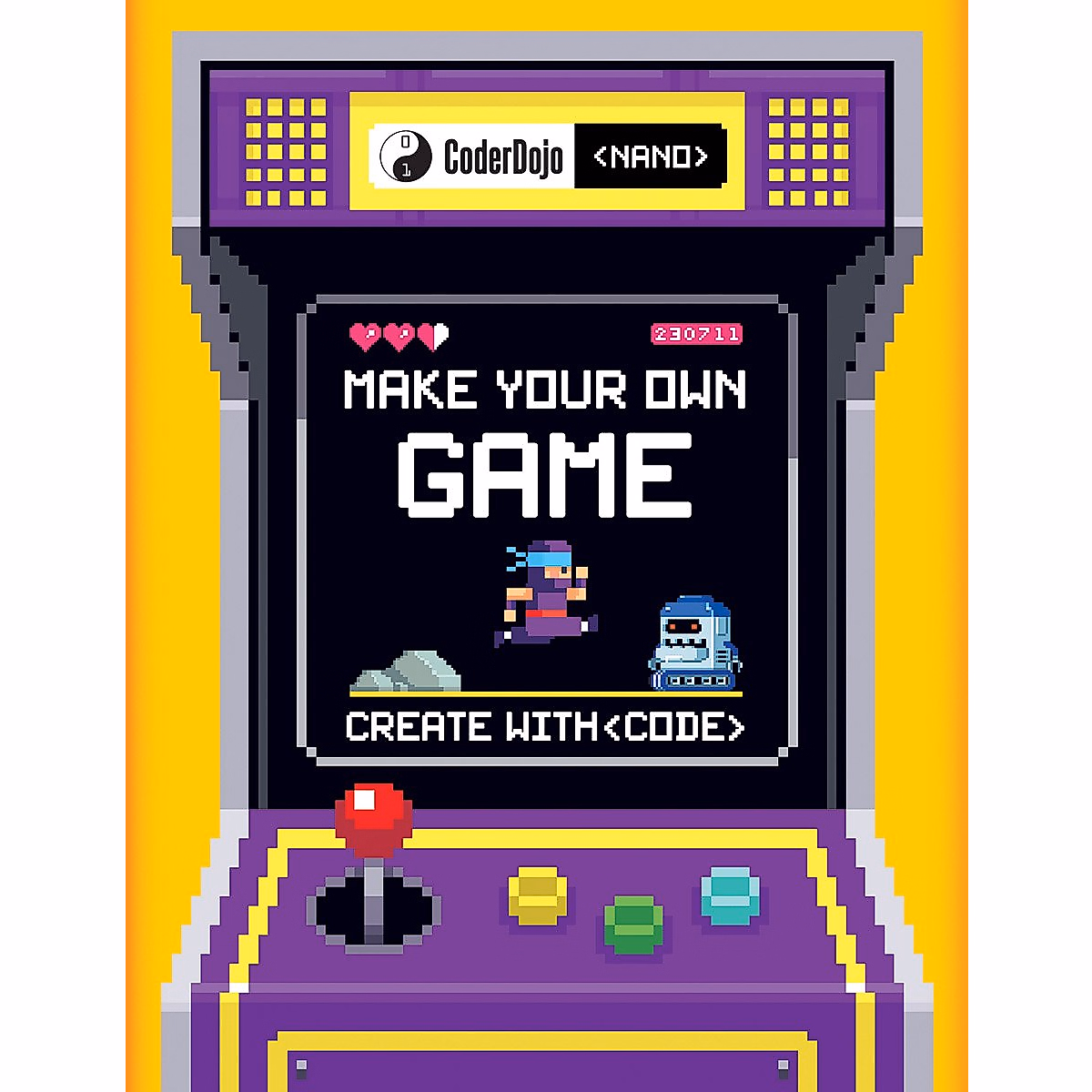 CoderDojo Nano: Make Your Own Game: Create With Code