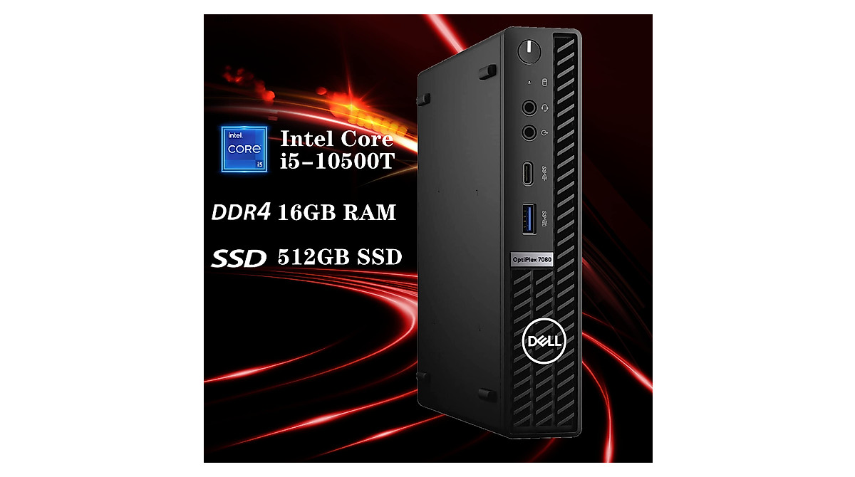 Dell OptiPlex 7080 XE Mini PC with i5, 16GB RAM, SSD | Business Desktop