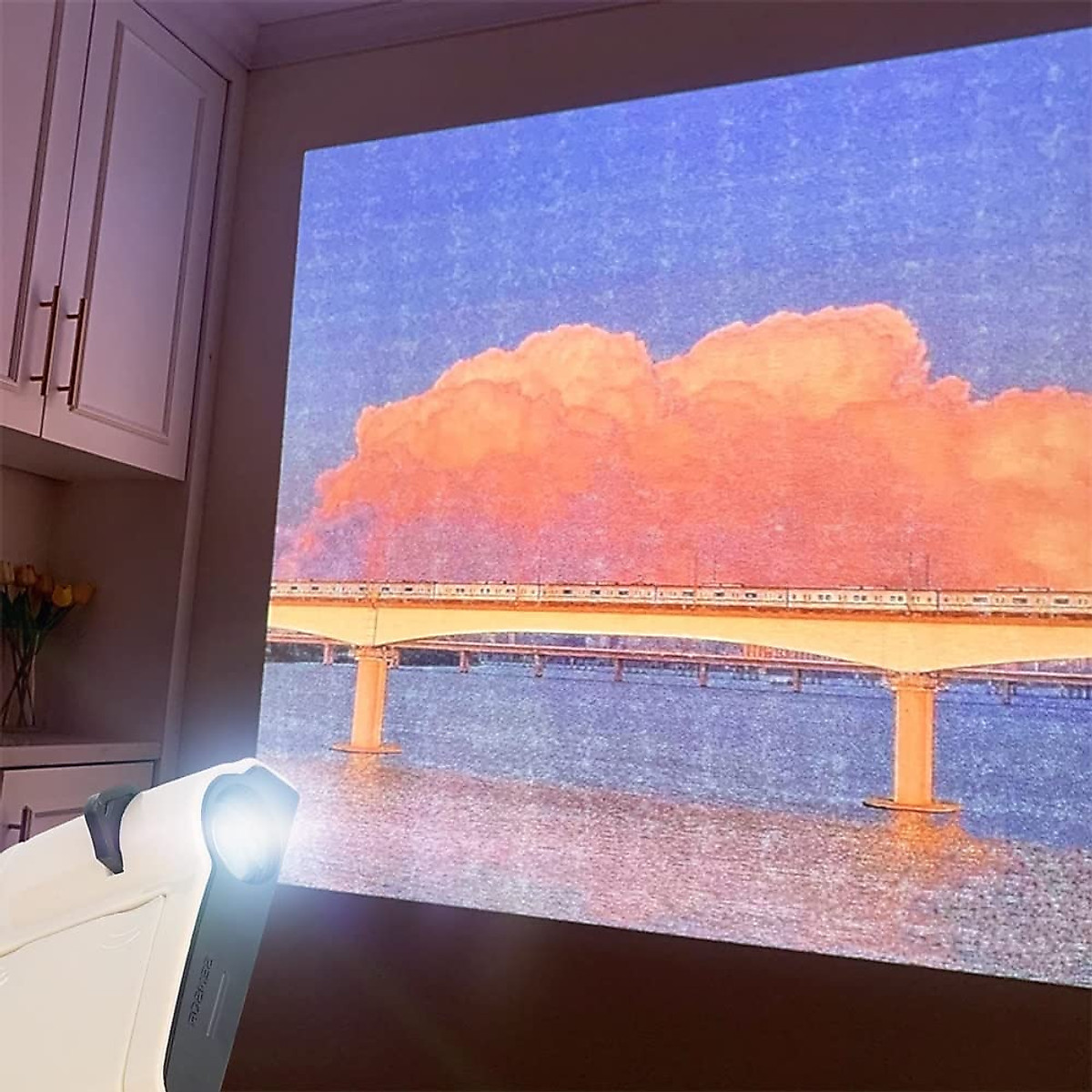 Oligage Creative Projection Lamp Moon Butterfly Projector Night Light Photo Prop Background Wall Art Lights Party Decoration Birthday