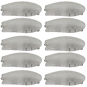 FINE FISHING 10PCS Unpainted Fishing Popperbaits 5.6cm 7.93g with 5mm Free 3D Simulation Fishing Eye Simulation Blank Body Clear Hard Baits Trout Salmon Minnow Lure Crankbait Topwater Freshwater 356