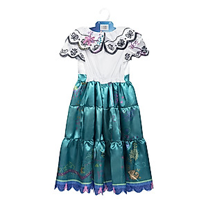Disney Encanto Mirabel Dress, Costume for Girls Ages 3 and up, Outfit Fits Children Sizes 4-6X