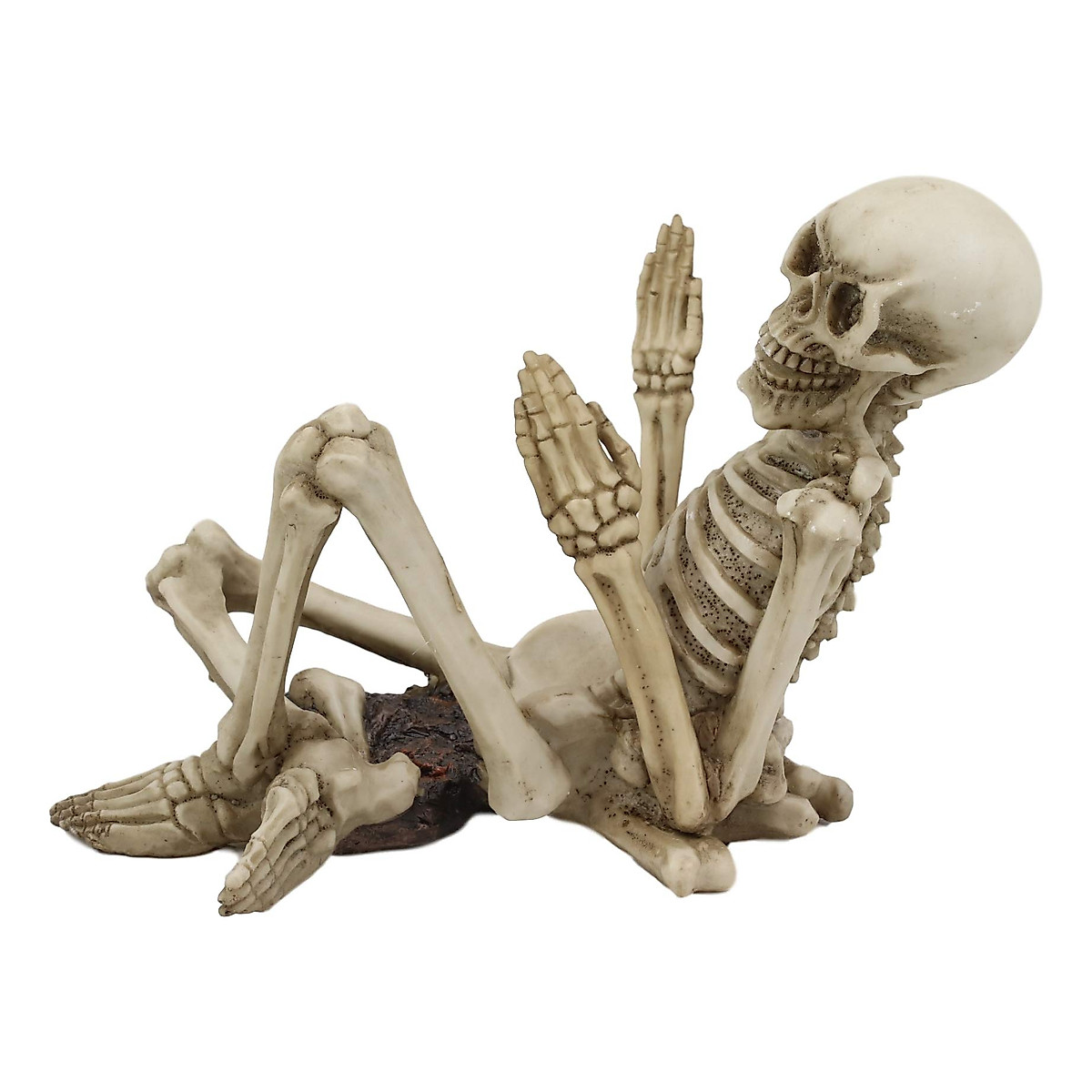 Ebros Gift Large Day of The Dead Grinning Horny Skeleton Humping Wine Bottle Holder Statue 10.25" Long As Halloween Macabre Ossuary Accent Decor Skulls and Skeletons Collection