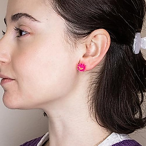 6 Y2K Earrings for Women, Glow in the Dark Silicone Stud Earrings Set, Smiley Face Earring Pack for Teen Girls, Kidcore Alt Girl Aesthetic Jewelry Accessories