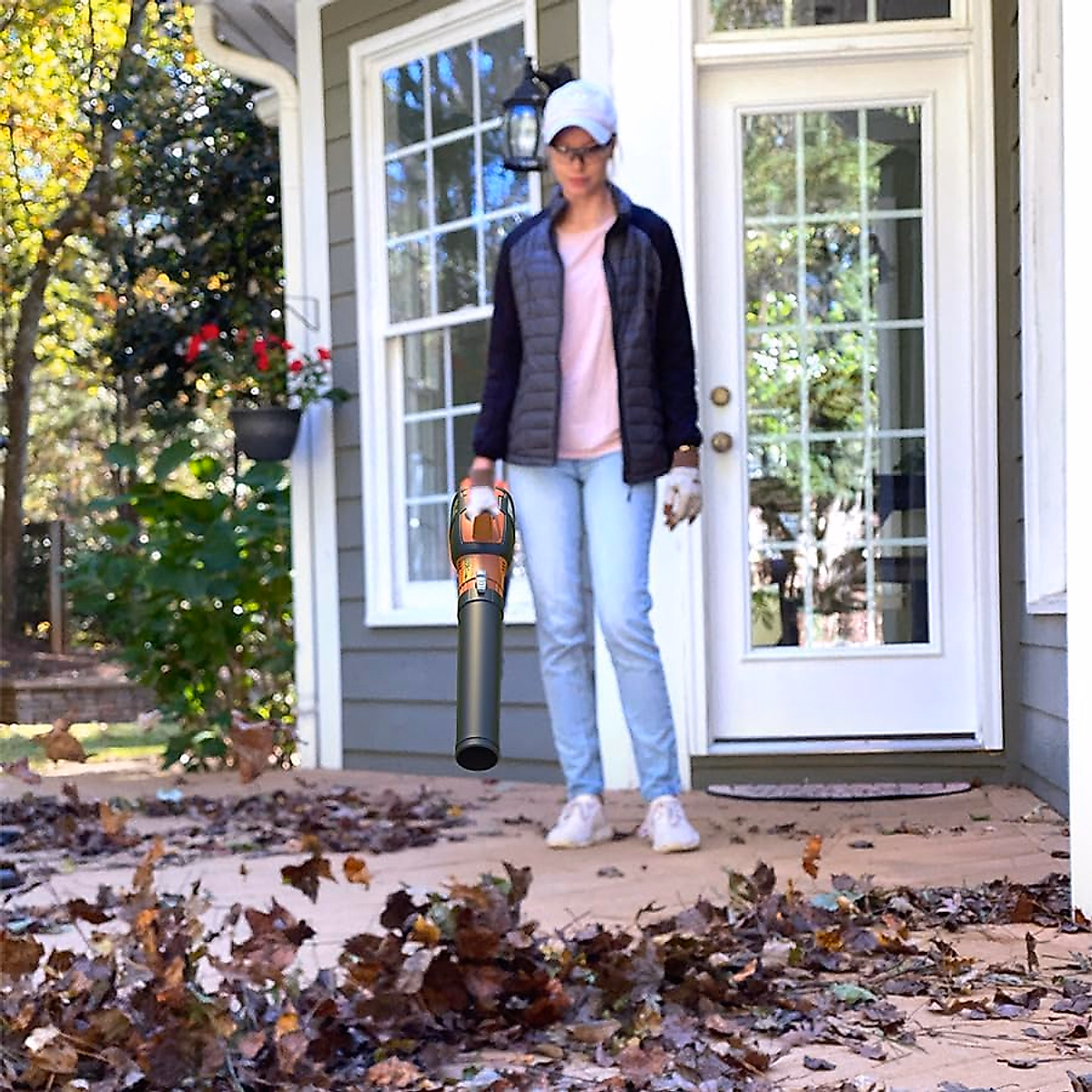 Yard Force YF13JBL 13A Leaf Blower - 130 MPH, 630 CFM High-Performance Electric Handheld Blower with PPE Kit | Lightweight, Eco-Friendly & Easy-to-Use for Yard Maintenance