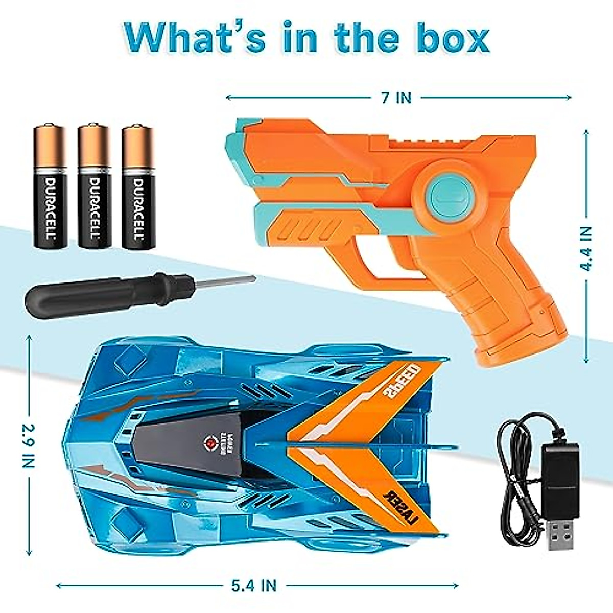 Budvibe Infrared Guided Wall Climbing RC Blue Racing Car Kids Toys,Watch It Drive on The Walls,5-13 Year Old Best Birthday Xmas Gift for Boys for Kid