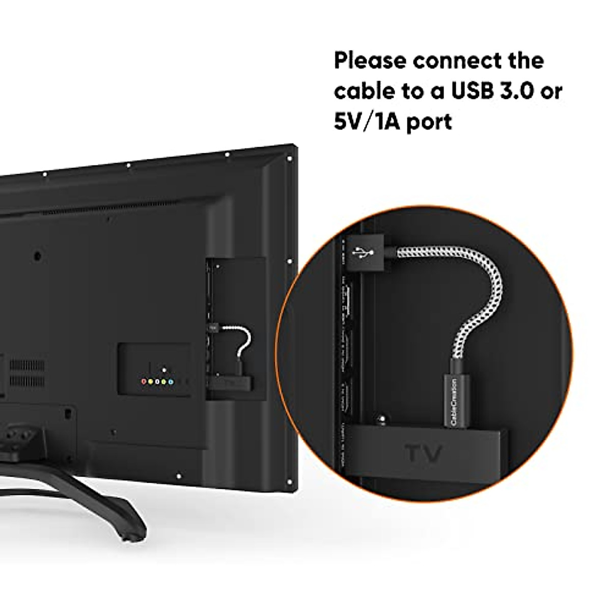 Short Micro USB Cable, CableCreation USB to Micro USB 24 AWG Triple Shielded Fast Charger Cable, Compatible with TV Stick, PS4, Chromecast, Power Bank, Android Phone, 0.5FT/6 inch Black