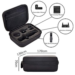 ARISLL Accessories kit for DJI OSMO Pocket/Pocket 2, Handheld Mount Adapter Tripod Carrying Case Expansion Phone Bracket Screen Protector for Osmo Pocket/Pocket 2