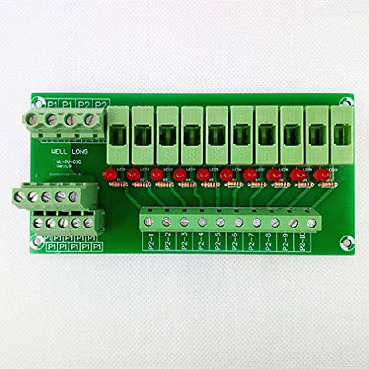 Fuse Module,10 Position Fuse Panel Mount Power Distribution Module Board.
