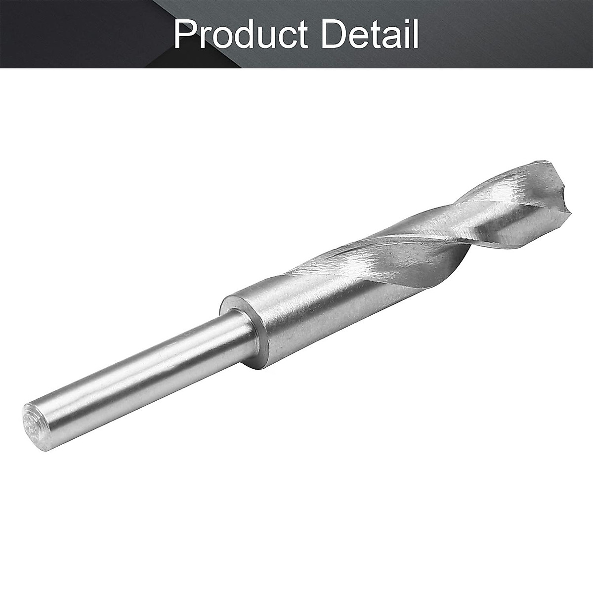 Utoolmart Reduced Shank Drill Bit 17.5mm High Speed Steel HSS 4241 with 1/2 Inch Straight Shank 1pcs