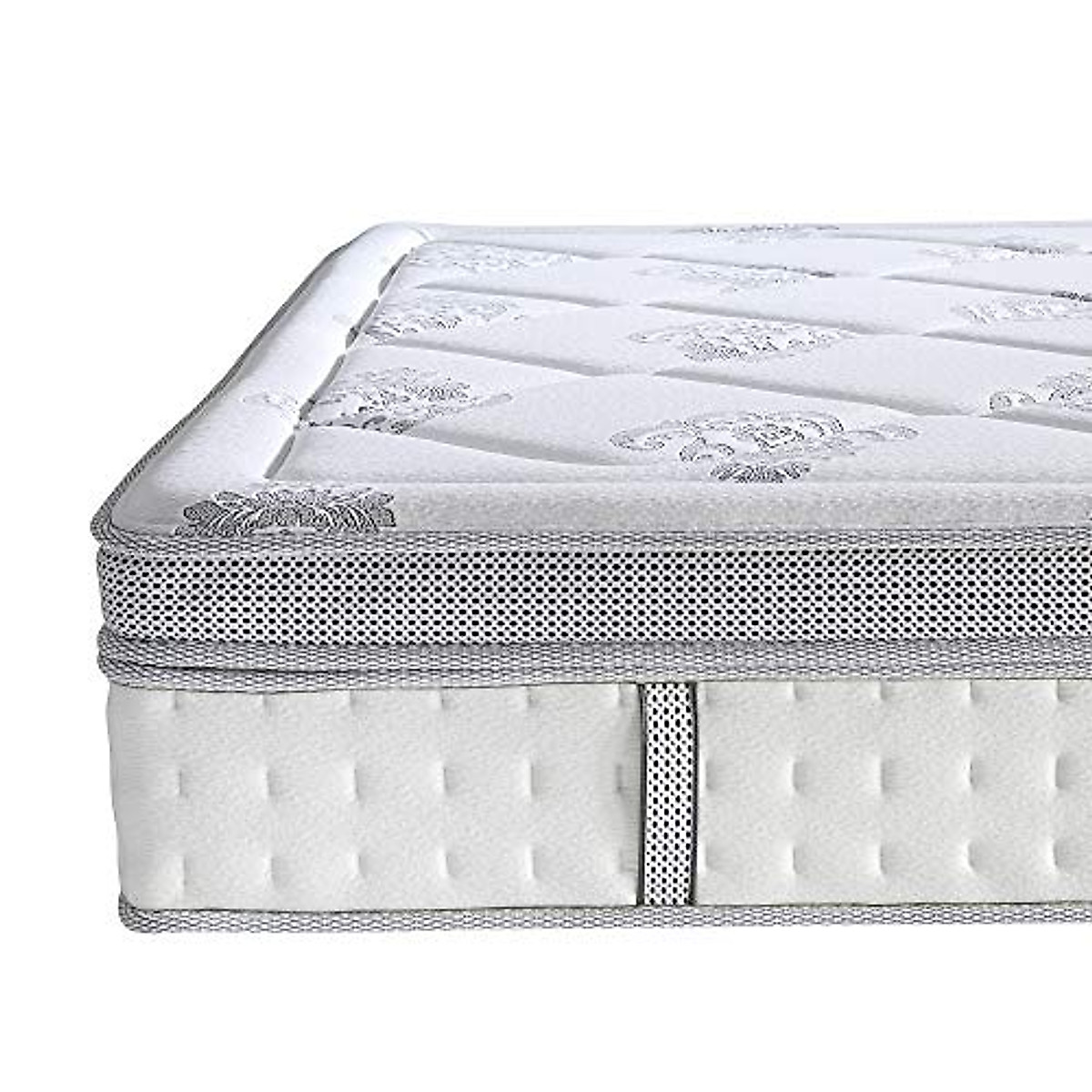 Classic Brands Gramercy Cool Gel Memory Foam and Innerspring Hybrid 14-Inch Euro Pillow Top Mattress | Bed-in-a-Box California King