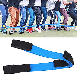 Camidy Team Game Fastening Tape,Ribbon Elastic Cooperative Legged Race Band Outdoor Birthday Team-Building Party Group Game