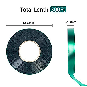 Unves Garden Tape Roll, 1/2" 300 Ft Plant Tape, Reusable Stretch Tie Tape for Plants, Nursery Tree Tape Support for Indoor Outdoor Patio Plant, Tree, Vegetables, Branches