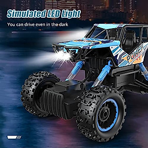 DOUBLE E RC Car 1:12 Remote Control Car Monster Trucks 4WD Off Road RC Truck with Head Lights All Terrain Electric Vehicles