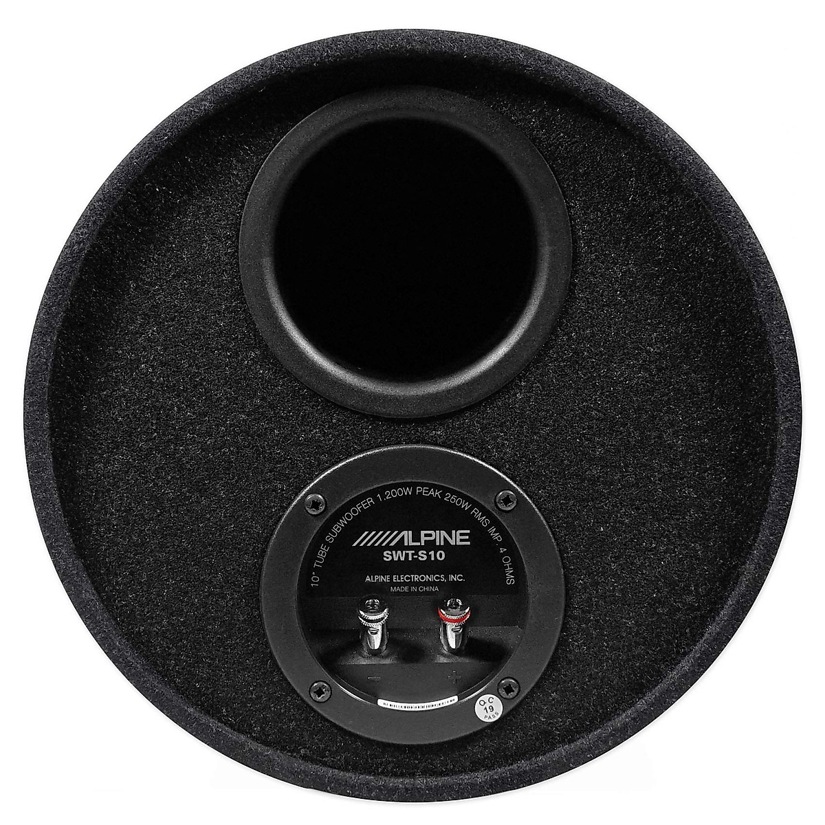 Alpine SWT-S10 1200w 10" Car Subwoofer in Bass Tube Enclosure+Amplifier+Amp Kit