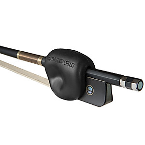 WADA Cello Bow Grip Aid: A Correct Bow Hand without Strain. A Second to Attach to the Bow and Remove. You can Concentrate on your Sound and Music with a Relaxed Hand and Arm from the Beginning.