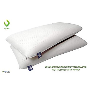 Cotton Covered Vytex 100% Natural Latex Topper Firm Collection The Only Virtually Allergy Free Latex 1" Inch - Firm Queen Size 1" Inch