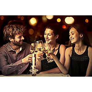 White Taper Candles - Set of 120 Dripless Chime Candles - 4 inch Tall, 1/2 inch Thick - 1.5 Hour Clean Burning