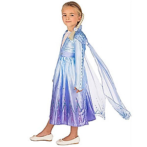 Disney Girls Dress Up Costume Frozen Blue 4