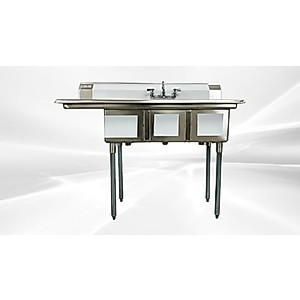 cooler depot sink NSF Left One Compartment Sink With Faucet S3C121610-12L-318