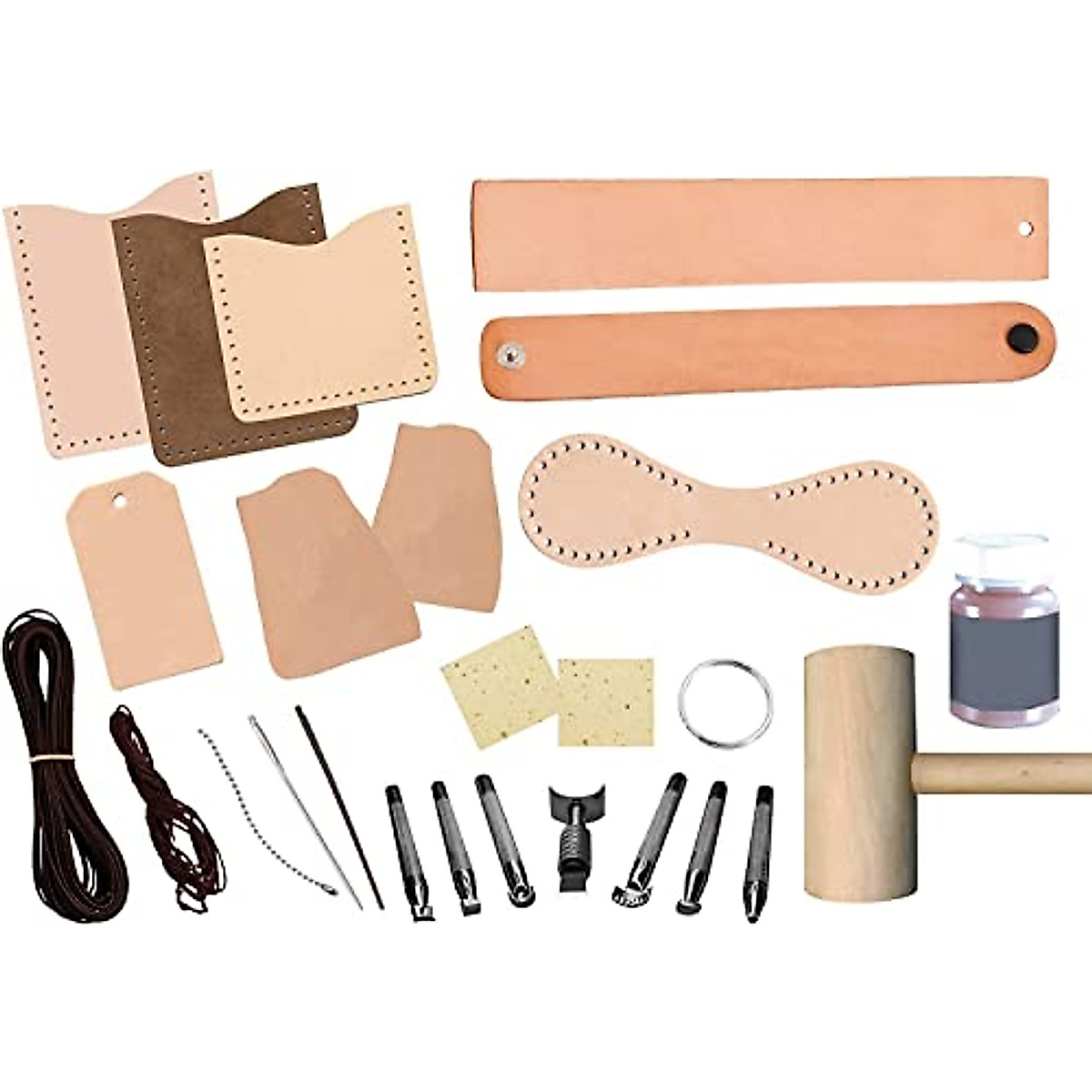 Realeather Explore Leathercraft Kit, Brown