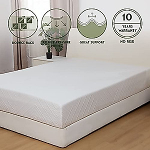 LazyCat King Mattress,12 inch Memory Foam Mattress in a Box Cooling Gel Infused Breathable Bed Comfortable Mattress for Cooler Sleep Supportive Pressure Relief CertiPUR-US Certified (King)