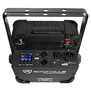 (12) Rockville BEST PAR 60 Battery Wash Lights Wireless DMX+384 Ch. Controller