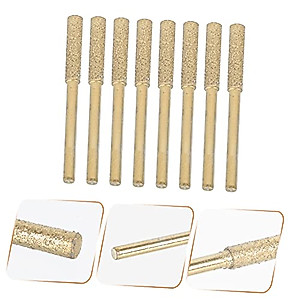 Happyyami 8 Pcs Chainsaw File Deburring Tool Electrical Tools Electric Sharpener Burr Grinding File Diamond Grinder Tool Polishing Grinding Tool Diamond Sharpener Wheels Sharpening Wheel