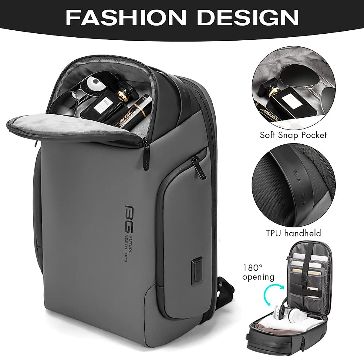 BANGE Smart Business Backpack, Laptop Backpack Fits for 15.6 INCH, Waterproof Travel Back Pack, Fashion Casual Daypack for Men and Women…