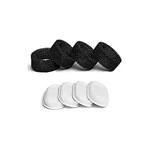 PETLIBRO 4/8 Pack Replacement Filters for Stainless Steel Cat Water Fountain 67oz/2L and 101oz/3L, Adjustable Water Flow Pet Fountain, Super Quiet Dog Water Dispenser