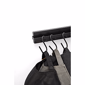 Mkono Hat Rack for Wall Wooden Baseball Caps Organizer with 20 Hooks Rustic Cowboy Hat Hanger Wall Mounted Caps Display Rack for Closet Bedroom Entryway, Set of 2, Black