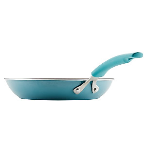 Rachael Ray Cook + Create Nonstick Frying Pans/Skillet Set, 9.5 Inch and 11.75 Inch, Agave Blue