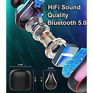 Single Bone Conduction Earbuds Open Ear Headphones Wireless Bluetooth Workout Headphones Open Ear Earbuds Sweat Resistant for Sports Running Headphones Exercise Around Mini Sport Open Earbuds, Black