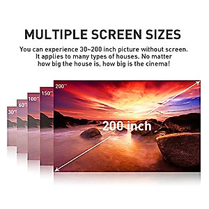 New 3D 4K Smart Mobile DLP Projector WiFi Bluetooth 1080P 8G Home Theater Cinema Mini Projector