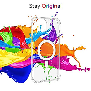 TORU MX Slim for iPhone 11 Magnetic Case, Compatible with Magsafe, Hybrid Transparent HD Clear Case with Crossbody Strap, Scratch Resistant, Air Bumper Shock-Absorbing Corners - Clear